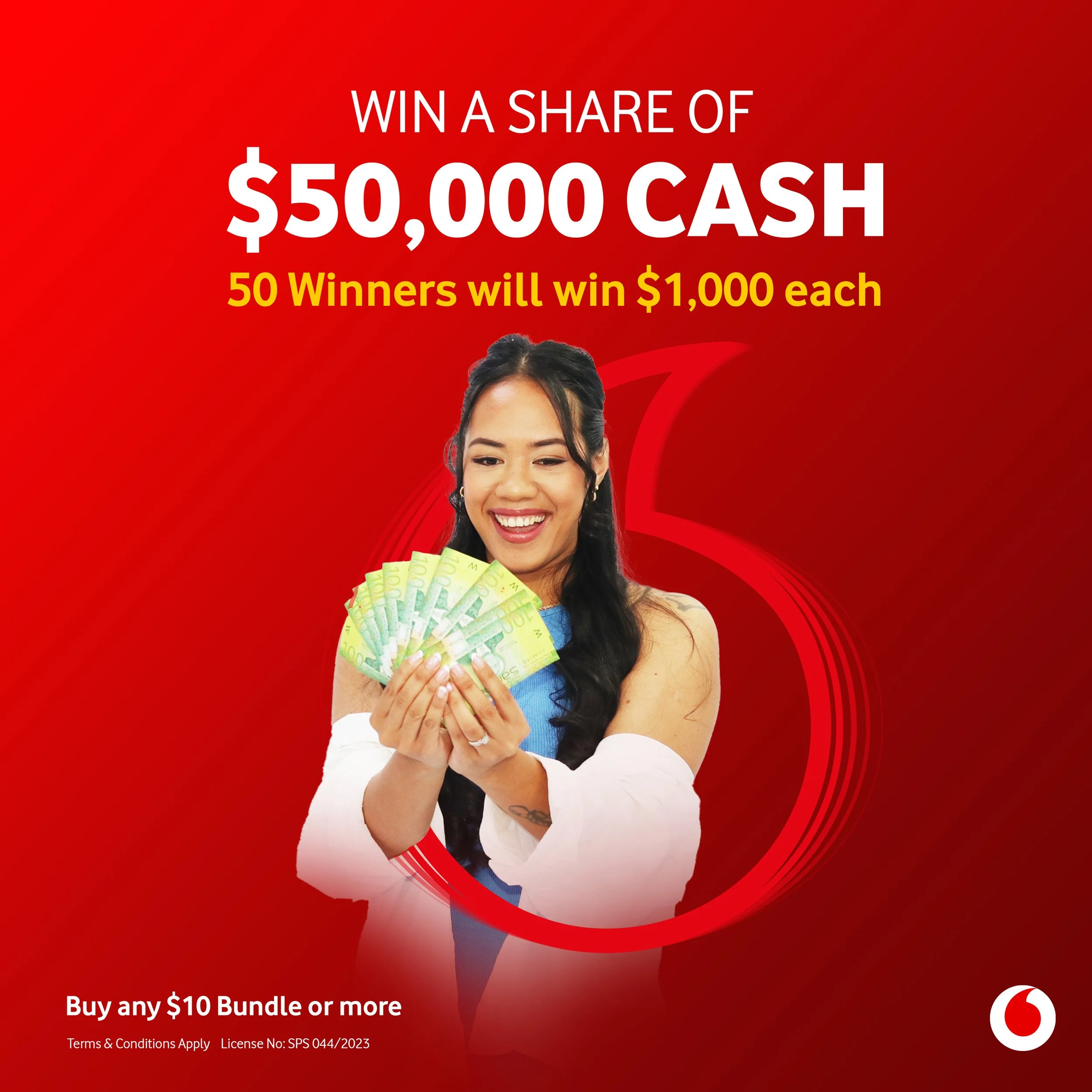 VODAFONE'S "WIN A SHARE OF $50,000 CASH" CAMPAIGN: YOUR SHOT AT A BIG ...