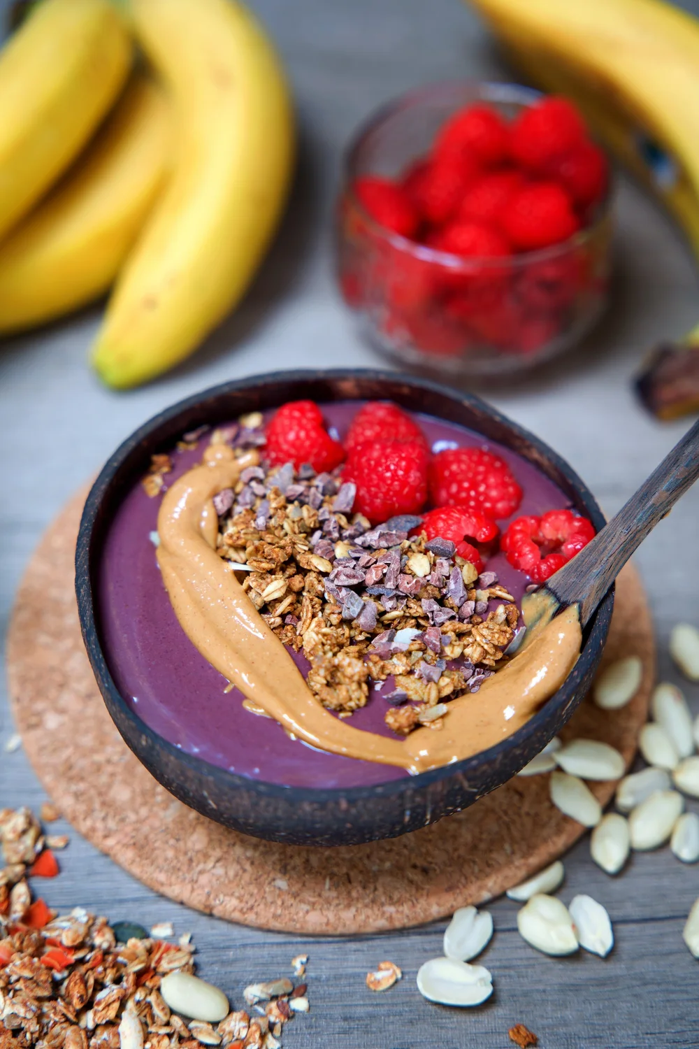 Açai Peanut Butter Protein Bowl — GROW WILD AÇAÍ