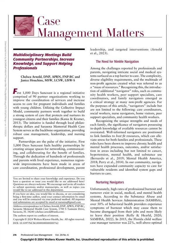 Impact — First 1,000 Days Suncoast