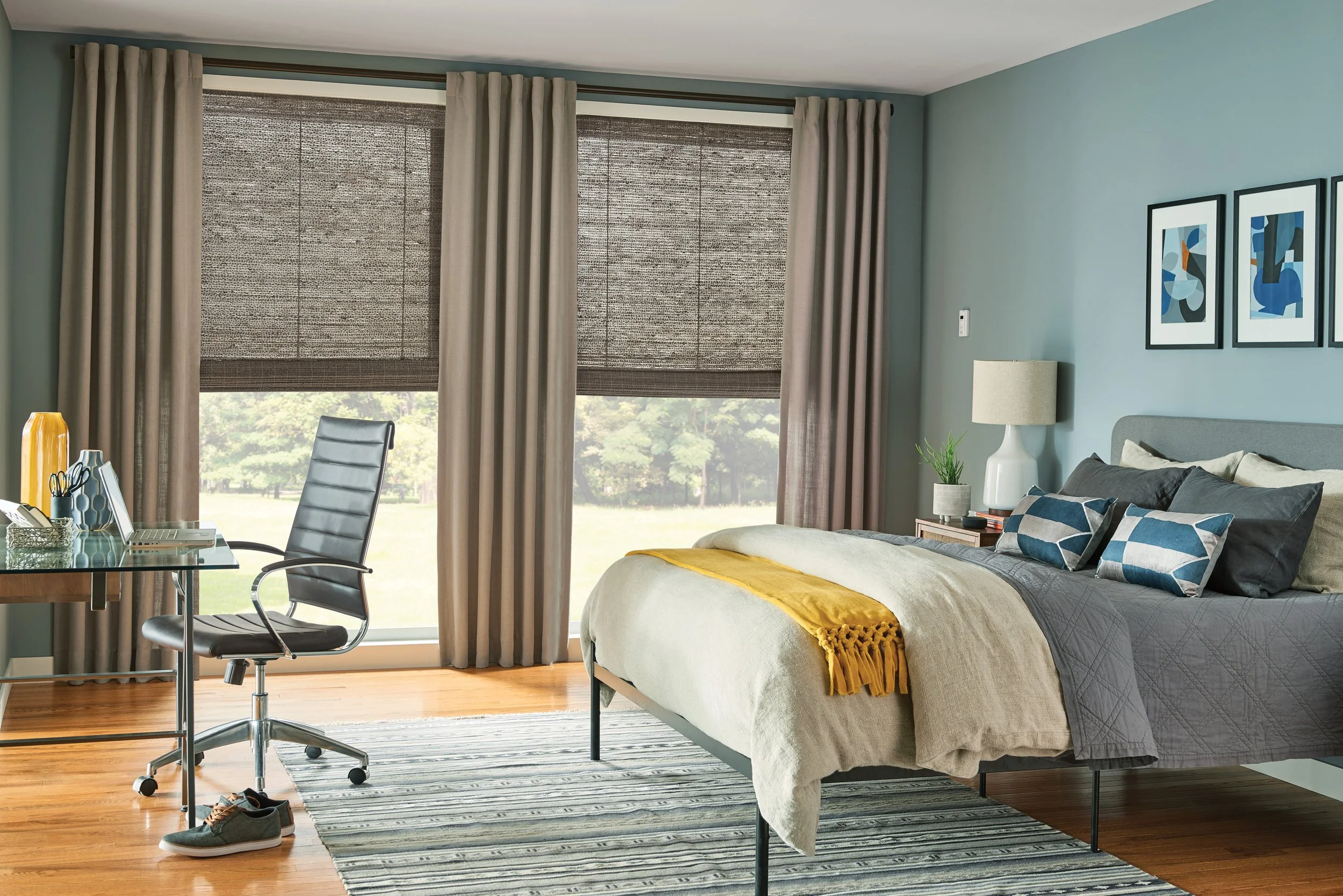 Natural Woven Shades | Eco-Chic Window Treatments by Rockwood Shutters ...