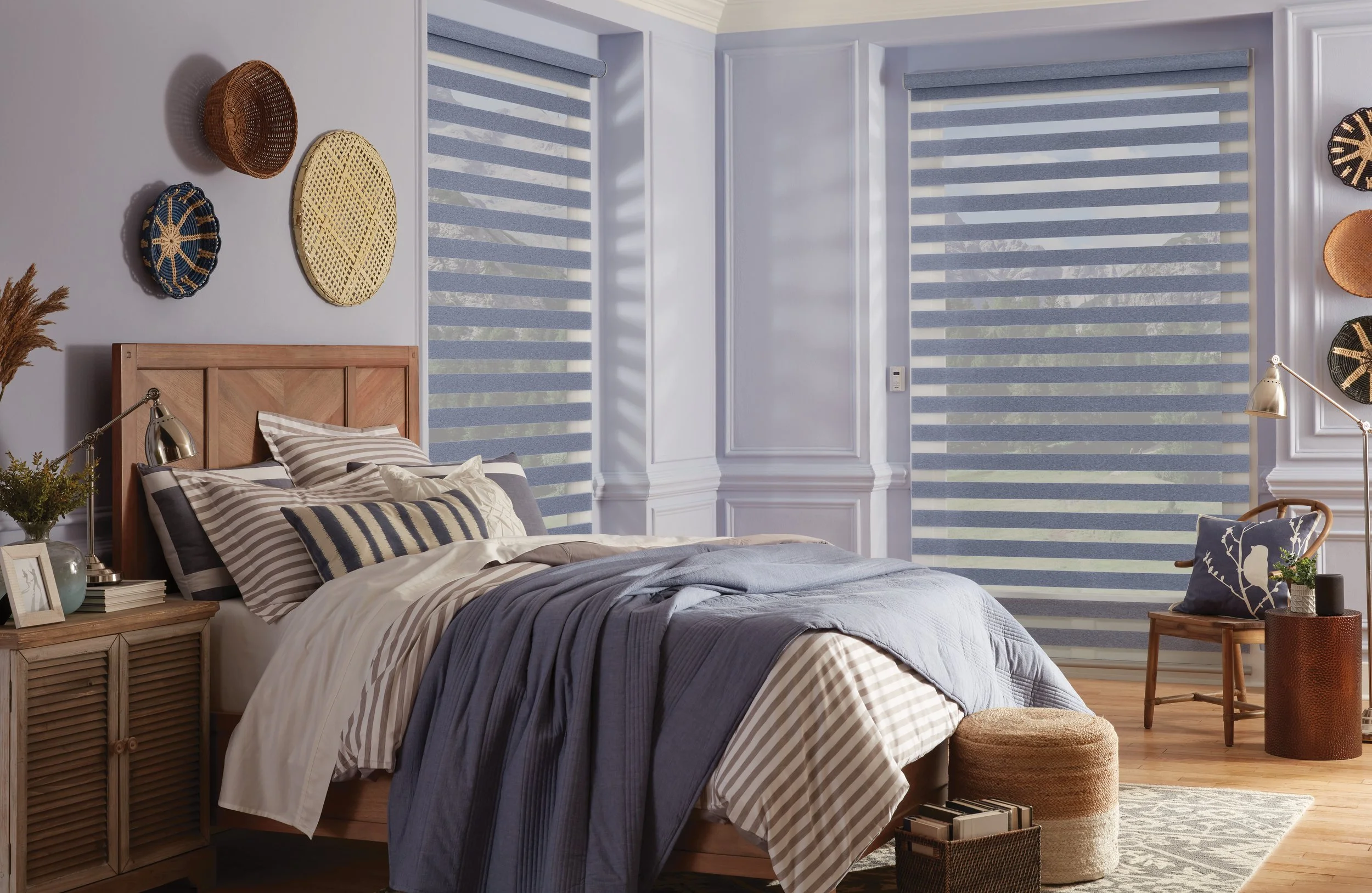 Custom Layered Shades | Modern Light Control by Rockwood Shutters ...