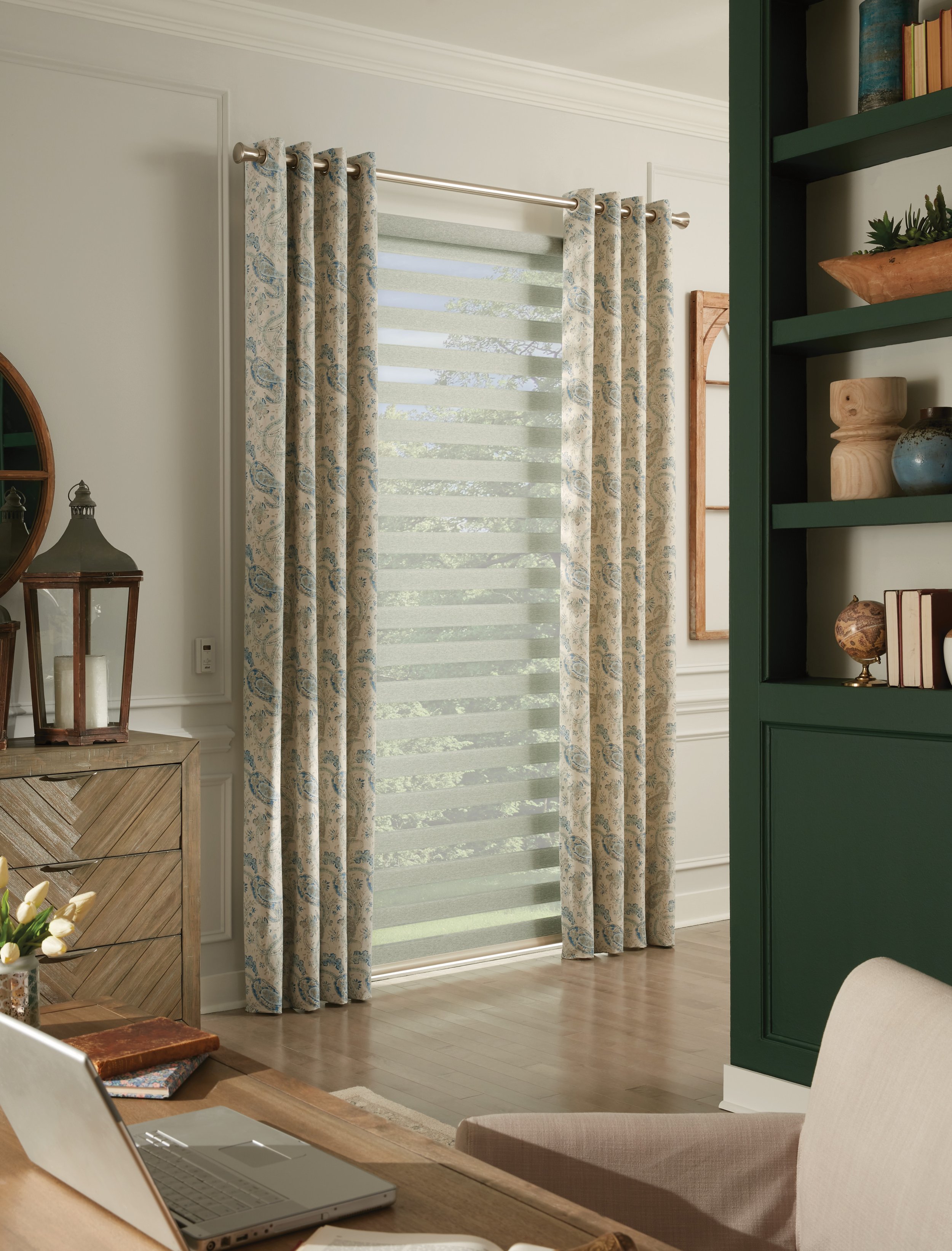 Layered Shades - Rockwood Shutters