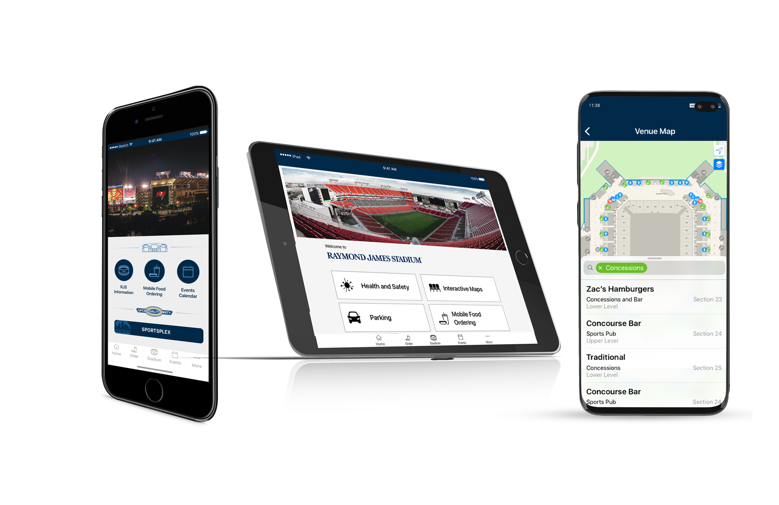 Mobile App — Raymond James Stadium