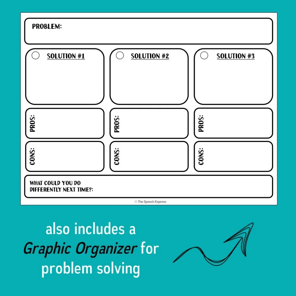 Problem Solution Graphic Organizer High School