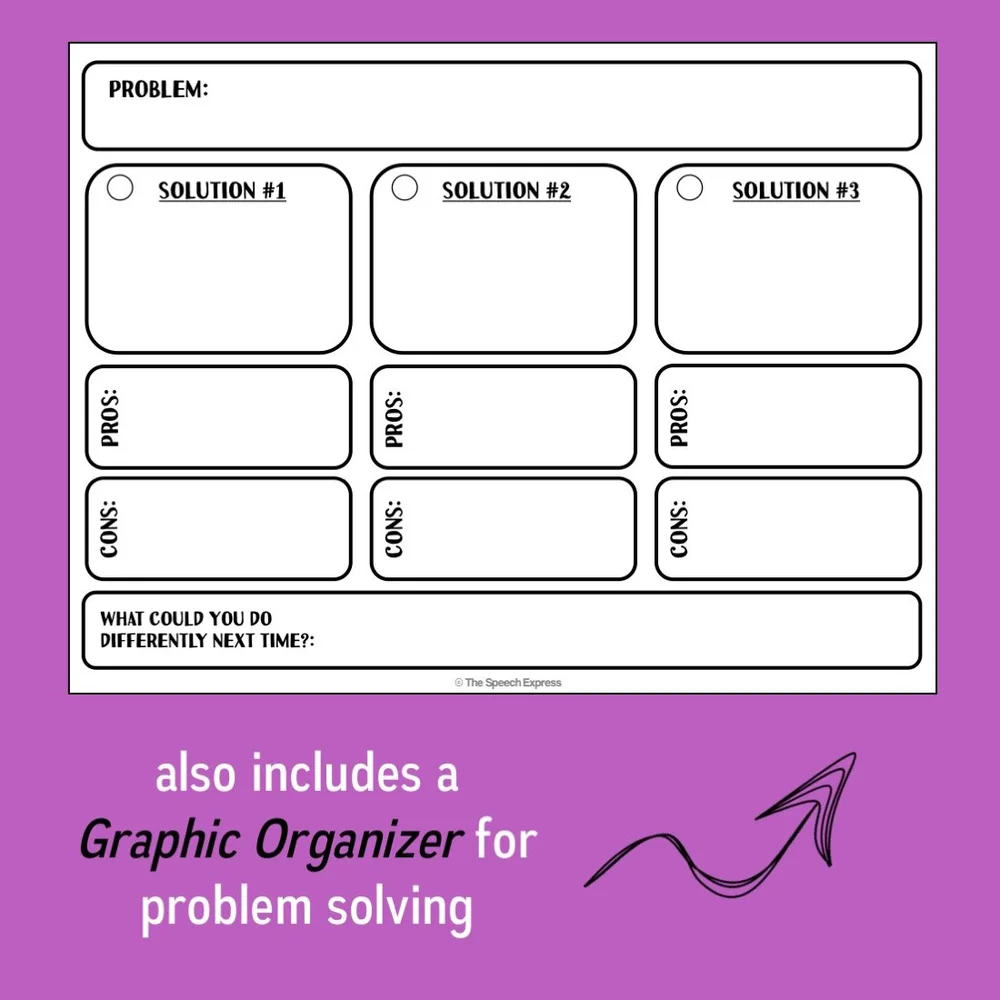 Problem And Solution Graphic Organizer