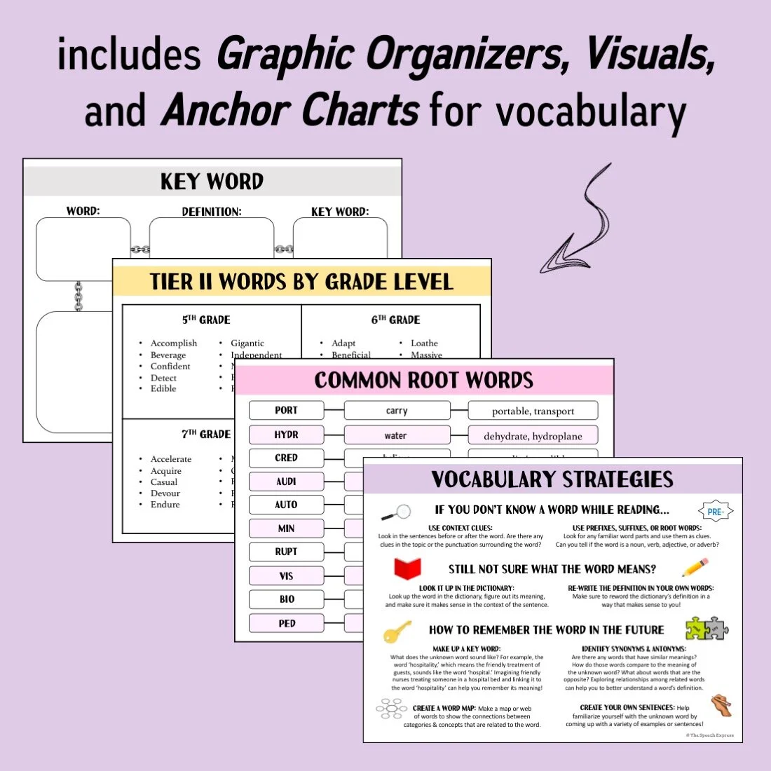 Context Clues Strategy Task Cards for Middle School Speech Therapy ...