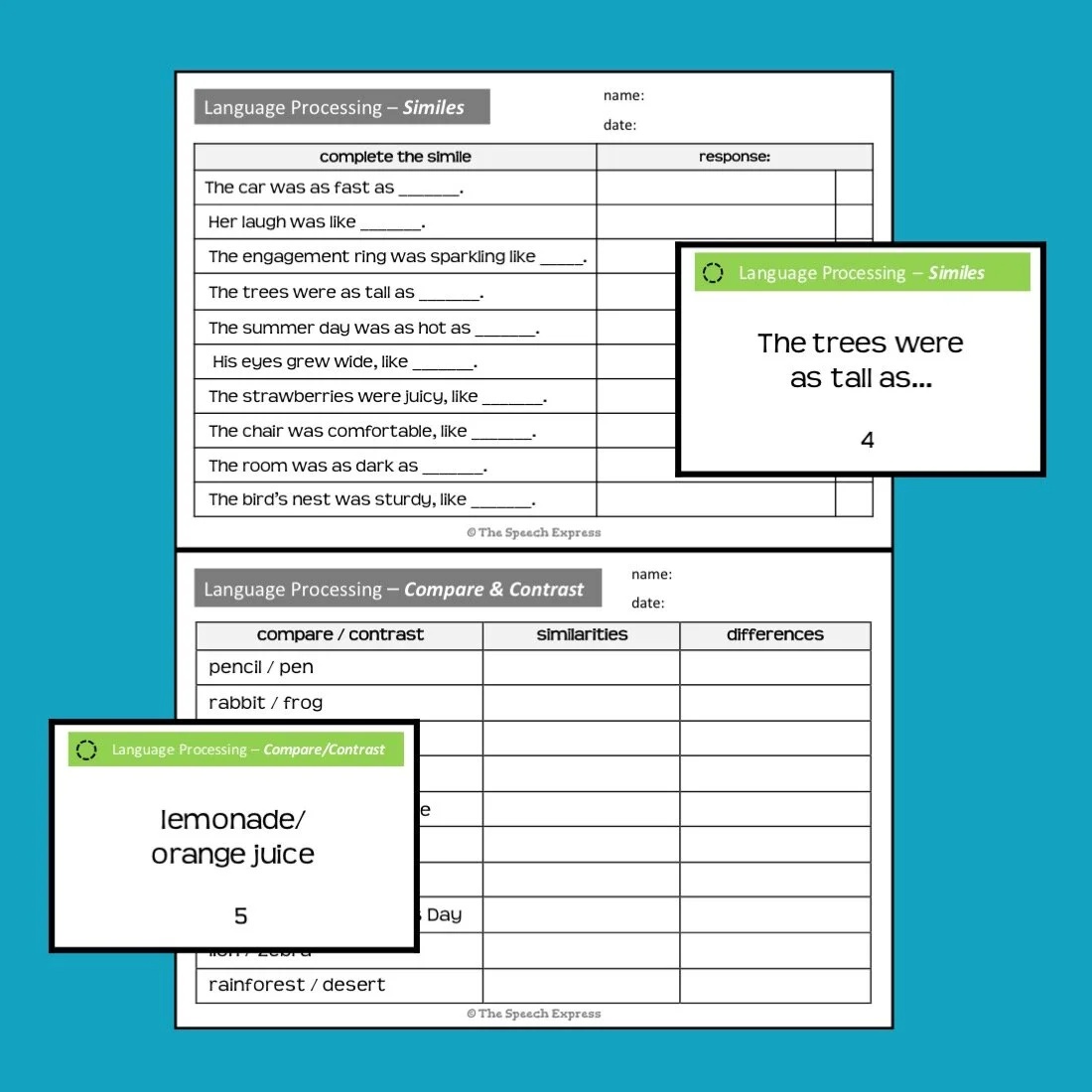 Evaluation Input Forms: Speech Articulation & Intelligibility — The ...
