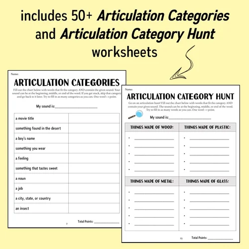 Articulation Word Lists for Speech Therapy — The Speech Express