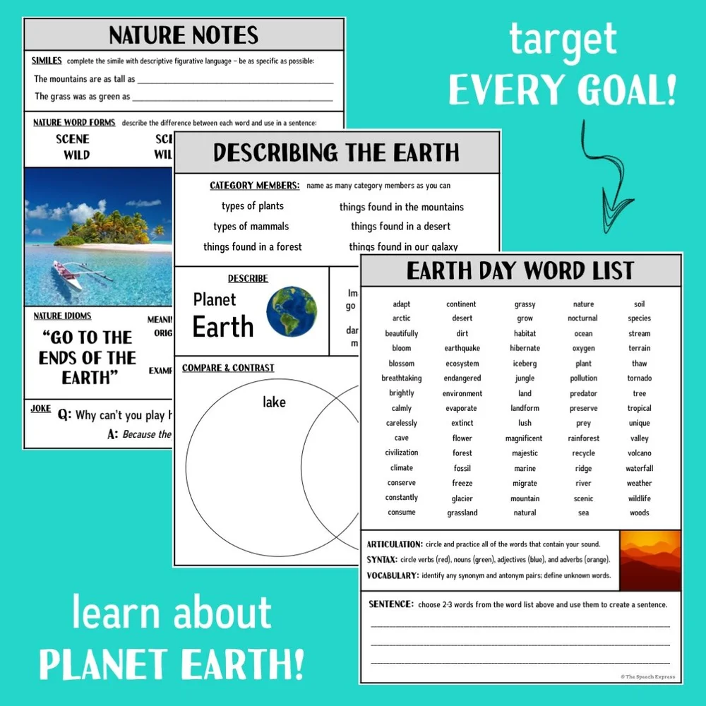 Articulation Word Lists for Speech Therapy — The Speech Express