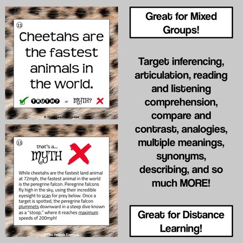 Truth or Myth Winter Mini Set: An Activity for Mixed Speech and ...