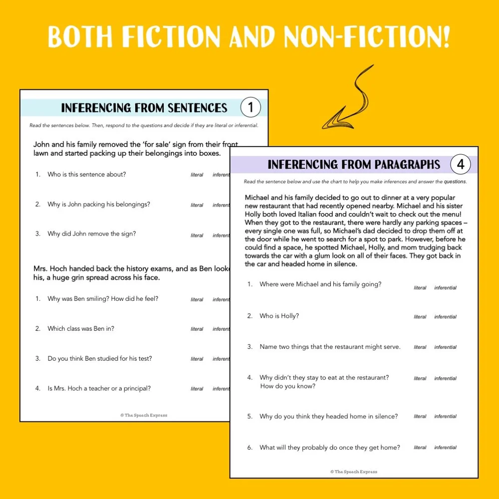 Whose Shoes Inferencing Activity — The Speech Express