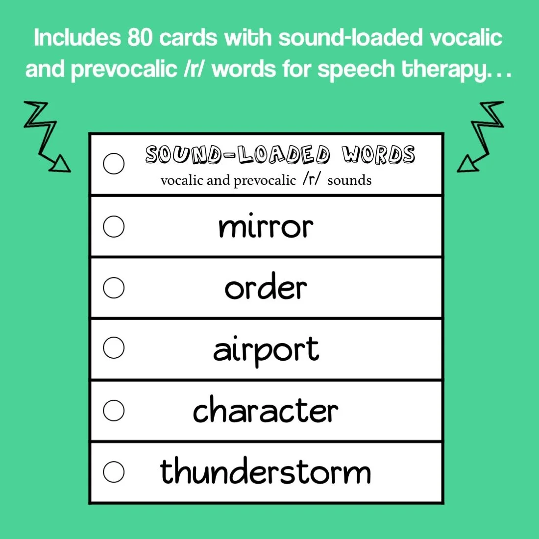 Articulation Word Ring: Sound-Loaded /S/ Sentences — The Speech Express