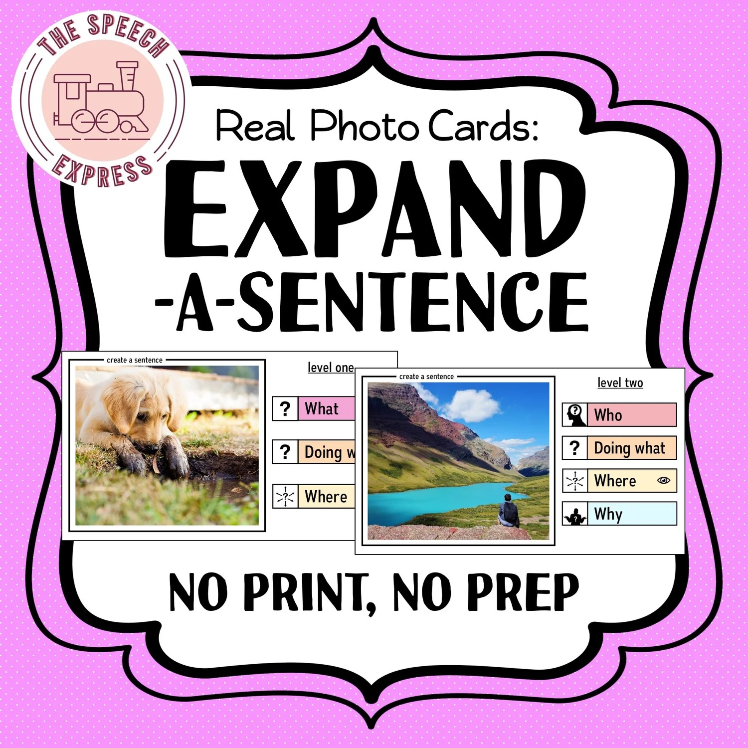 Sports and Hobbies: Expanding Sentences Photo Cards — The Speech Express