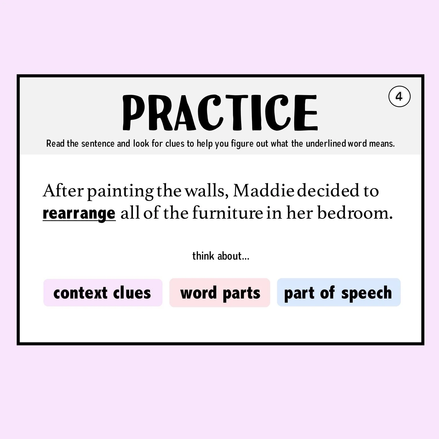 Context Clues Strategy Task Cards for Middle School Speech Therapy ...