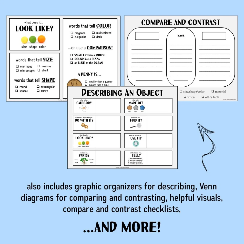 Compare and Contrast Word Ring for Speech and Language — The Speech Express