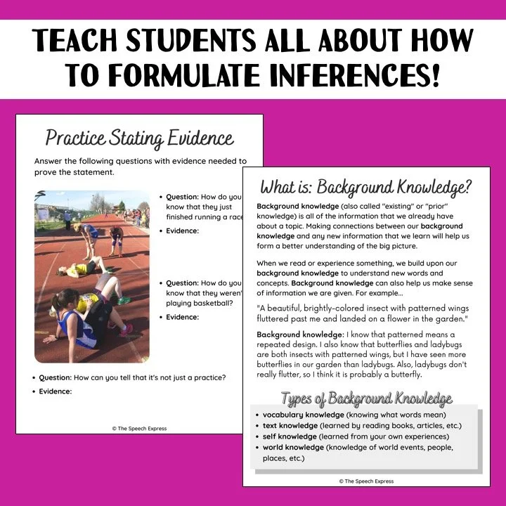 Informal Assessment of Higher Level Language Skills — The Speech Express