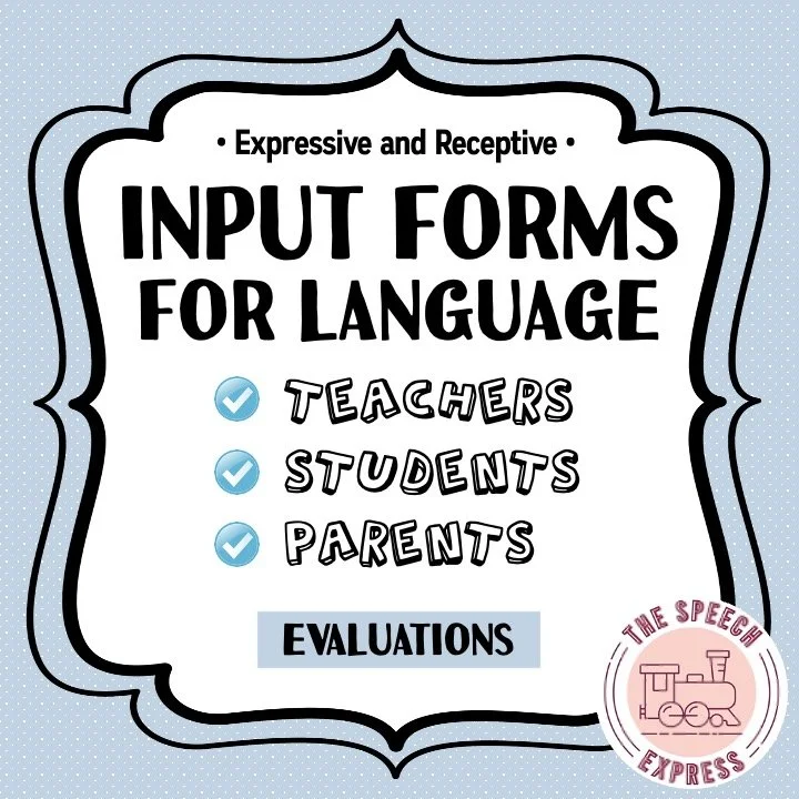 Evaluation Input Forms: Speech Articulation & Intelligibility — The ...