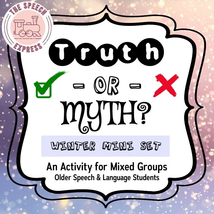 Put A Finger Down If: Winter-Themed Conjunctions Activity — The Speech ...