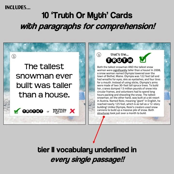 Put A Finger Down If: Winter-Themed Conjunctions Activity — The Speech ...