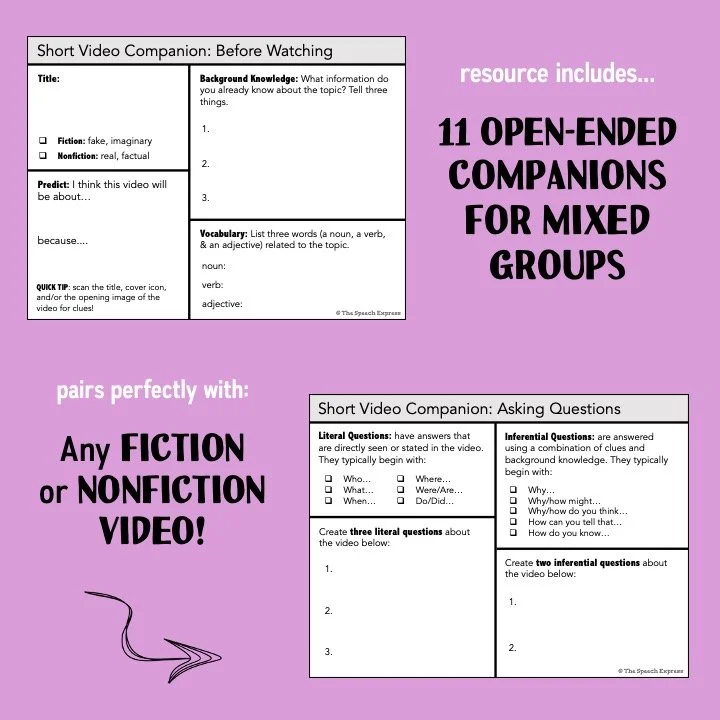 Listening Comprehension Strategies and Task Cards — The Speech Express