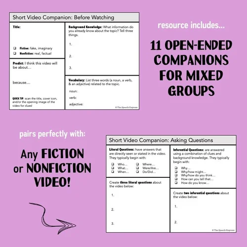 Listening Comprehension Strategies and Task Cards — The Speech Express