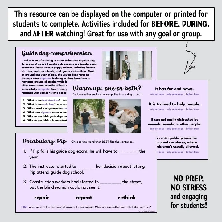 Higher Level Language Task Cards: Famous Landmarks — The Speech Express