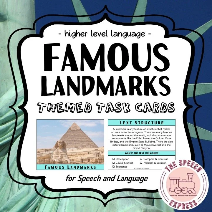 Semantic Relationships: Task Cards for Speech and Language — The Speech ...