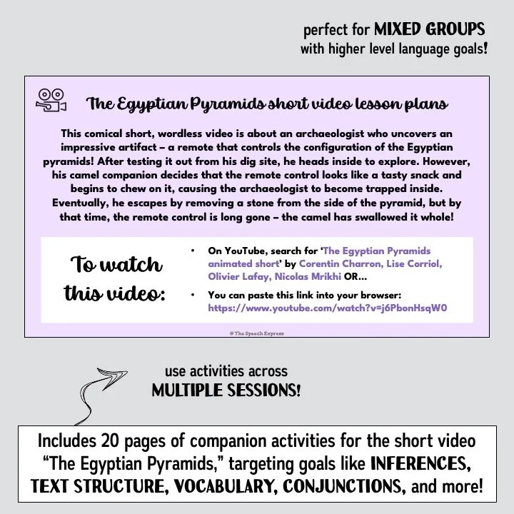 Pip: Short Video Companion and Lesson Plans for Speech and Language ...
