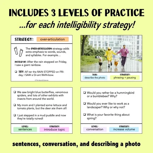Intelligibility Strategies, Rubrics, and Rating Scales — The Speech Express
