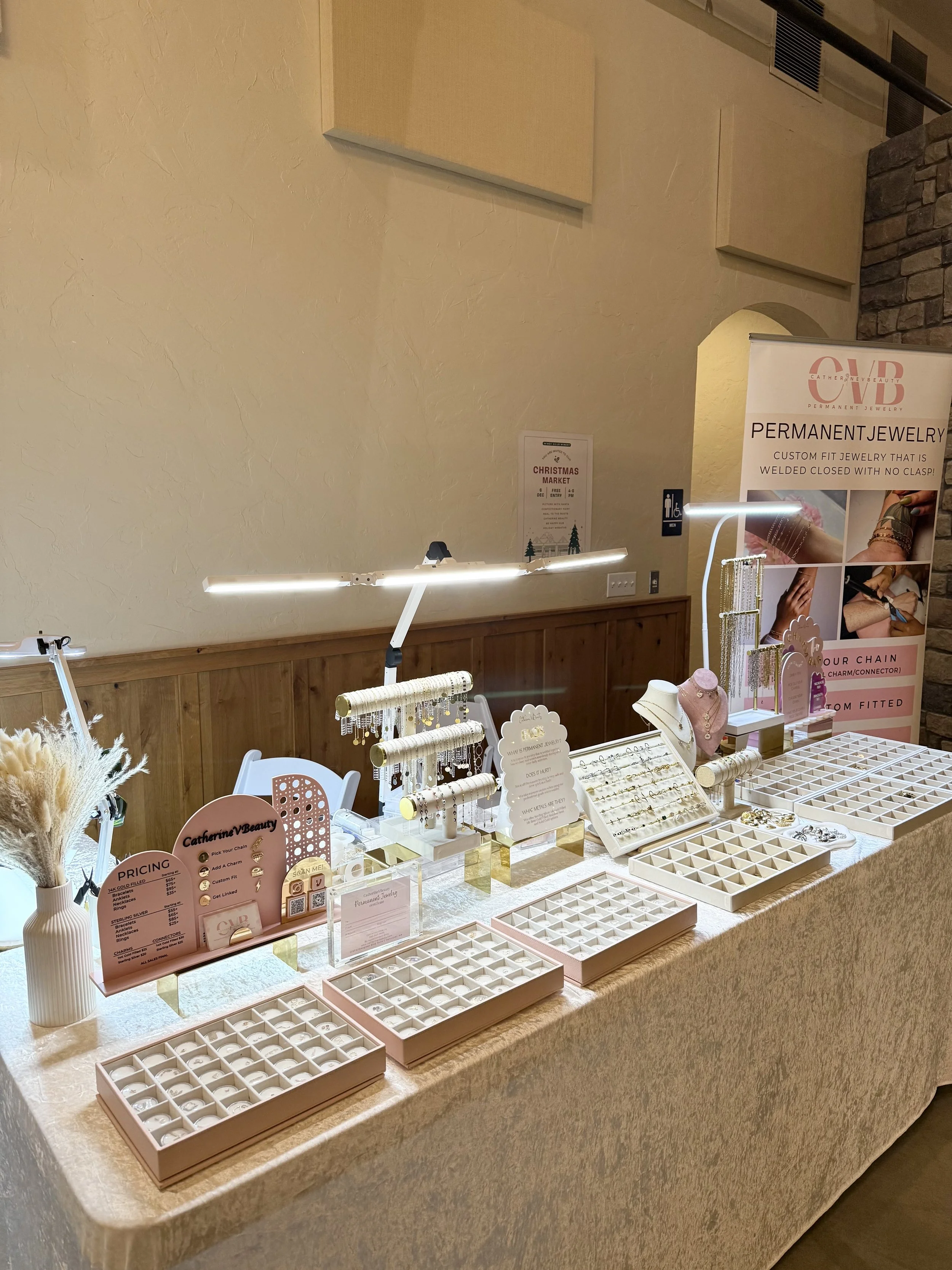 Permanent Jewelry pop up events — CatherineVBeauty