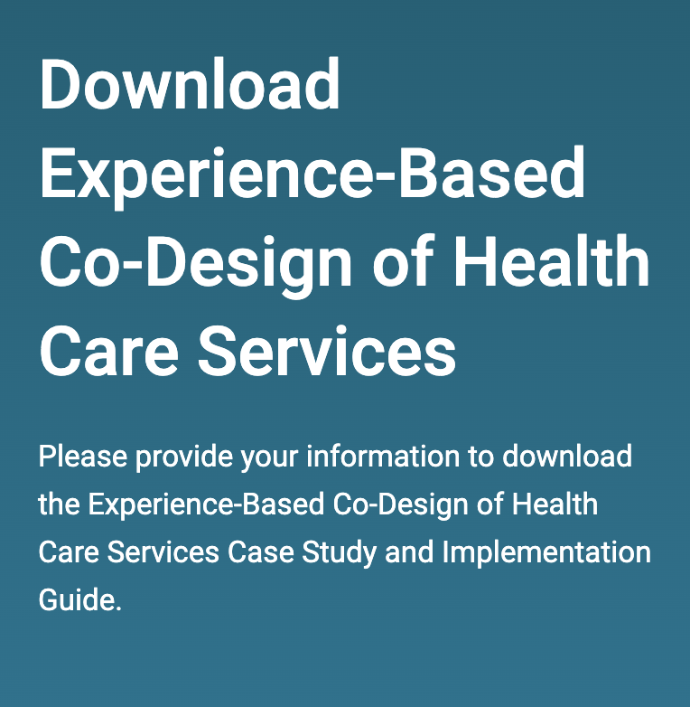 What is experience-based co-design (EBCD)? — Beacon Strategies