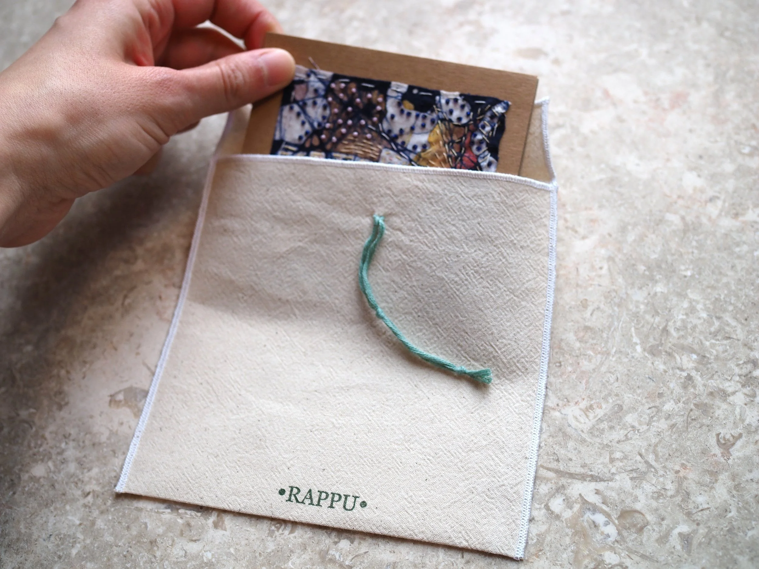 Eco-friendly Reusable Greetings Cards, Hand Embroidered Using Recycled ...