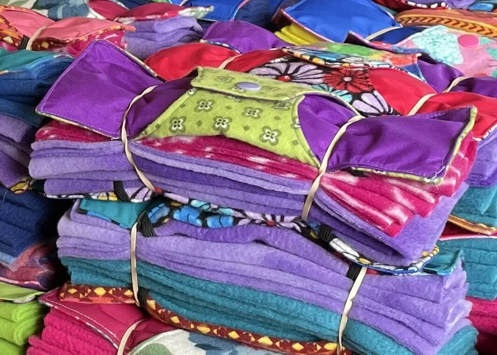 Women's group from Minnesota make & donate reusable pad kits! - AGHF
