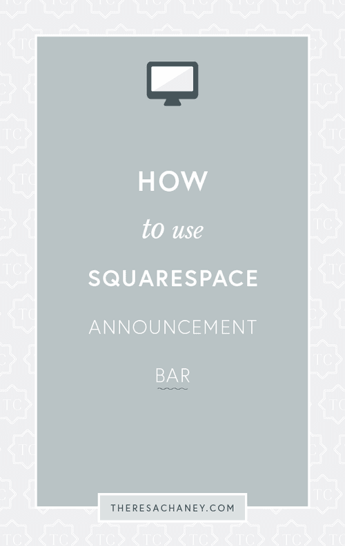 How to Use Squarespace's Announcement Bar | Custom Squarespace Web ...