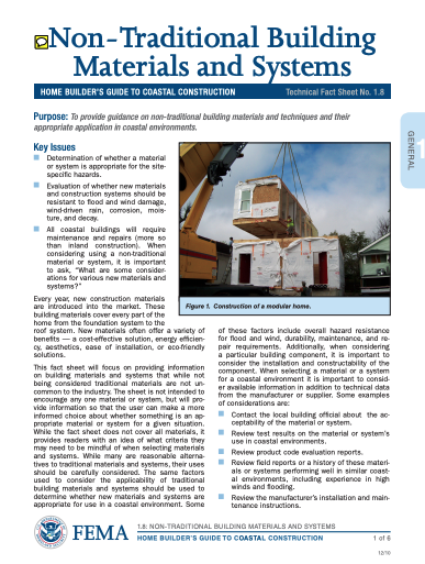 FEMA Guide For Coastal Construction