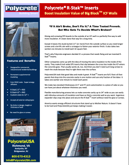 ICF Construction Resources and Downloads — Polycrete USA