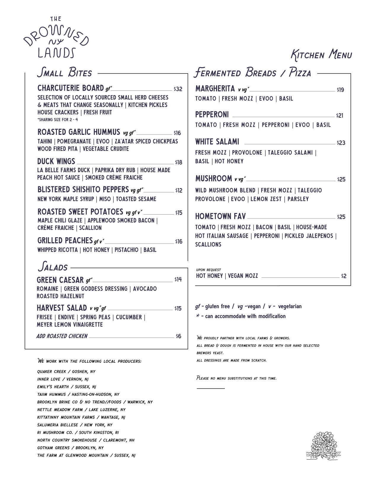 Menu 1 — The Drowned Lands