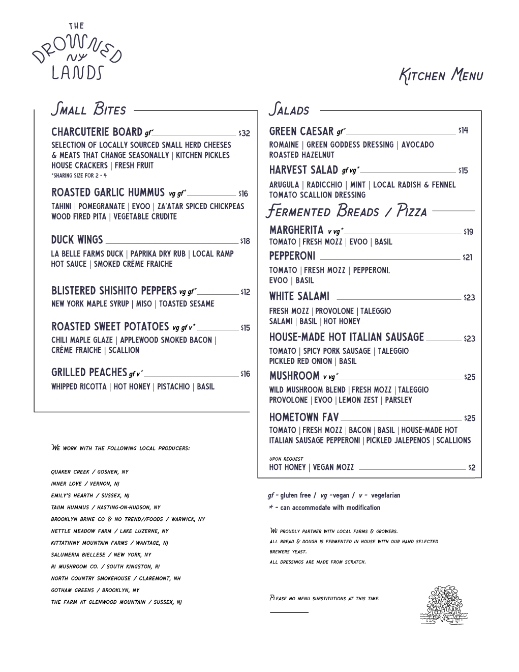 Menu 1 — The Drowned Lands