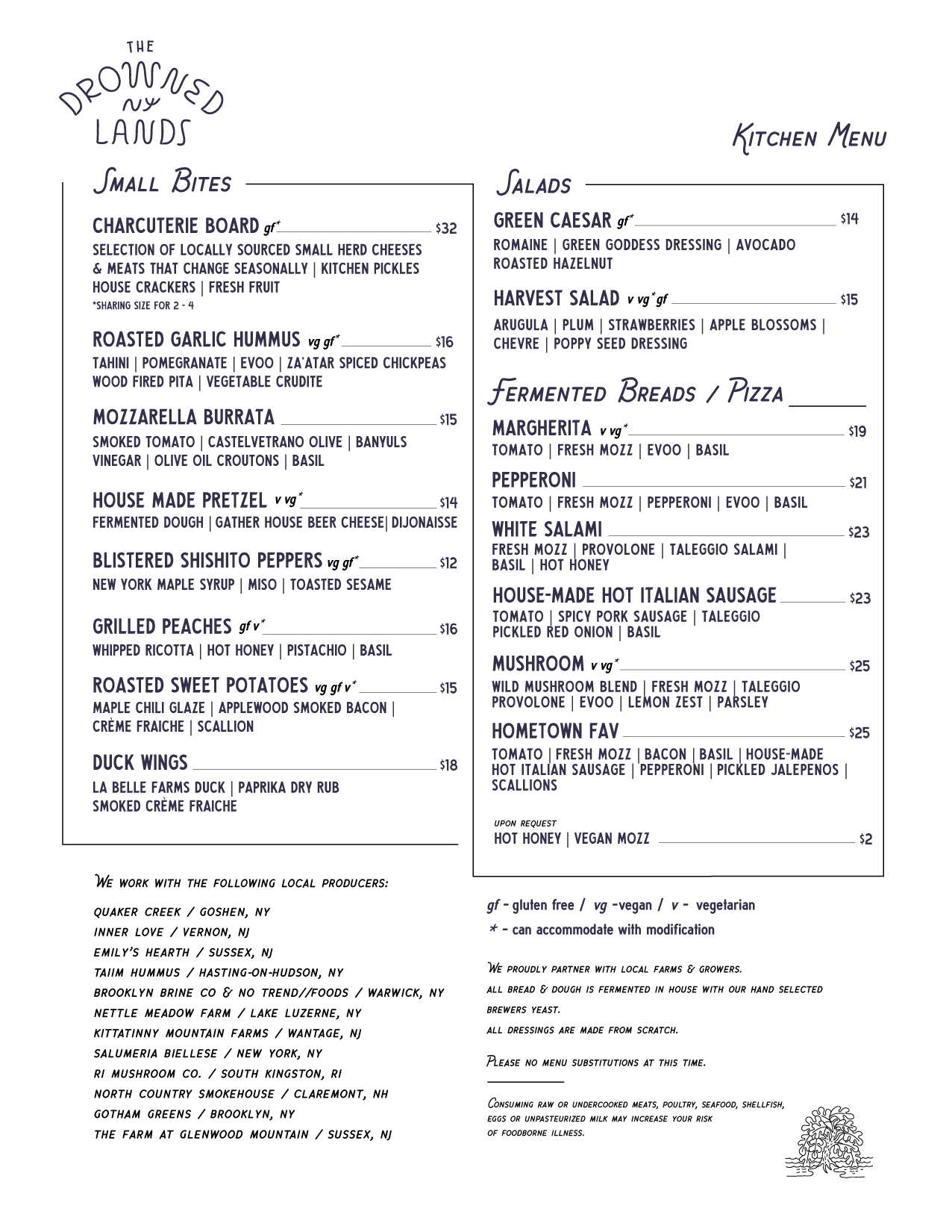 Menu 1 — The Drowned Lands