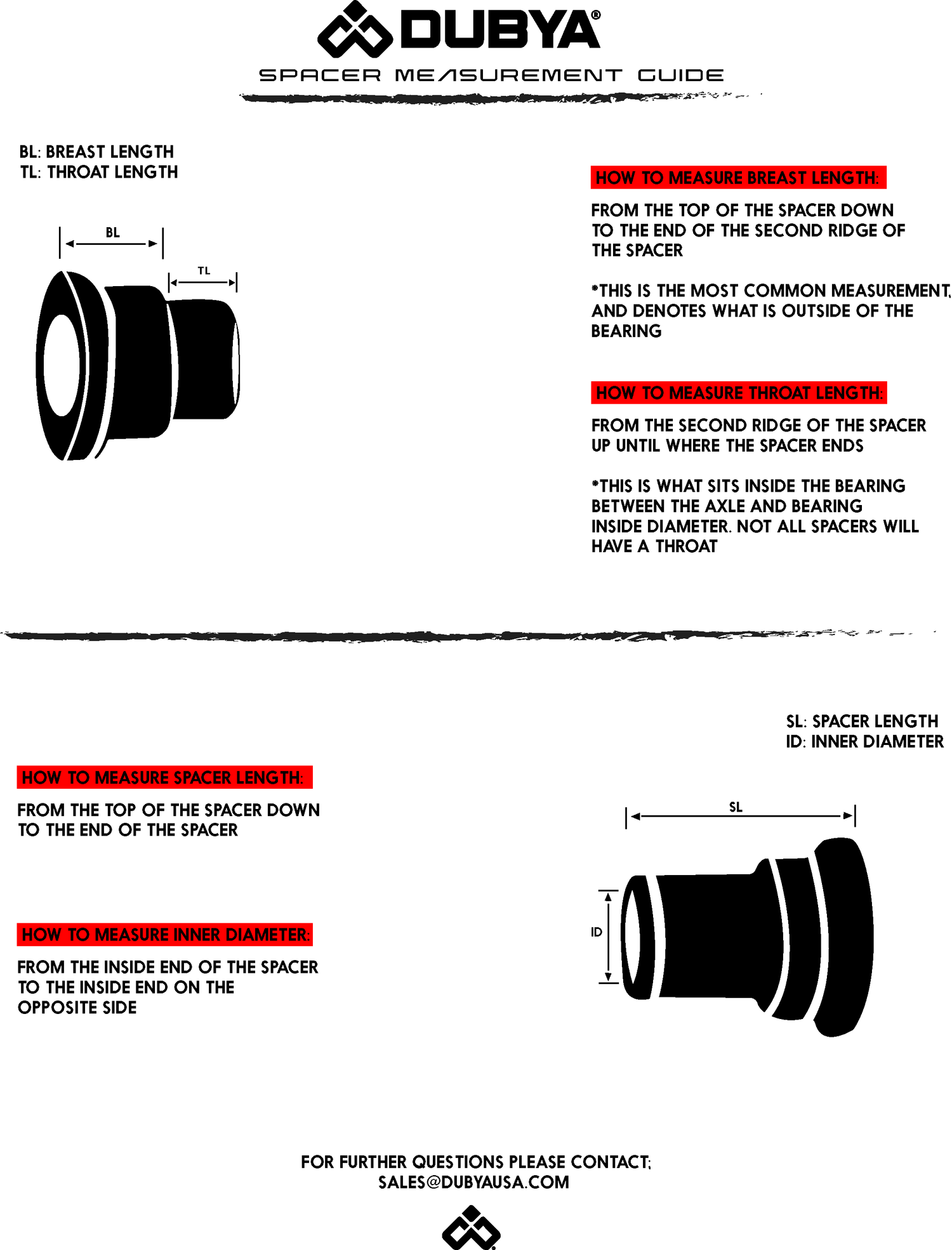 HOW TO MEASURE — DUBYA USA / ALL THINGS WHEEL
