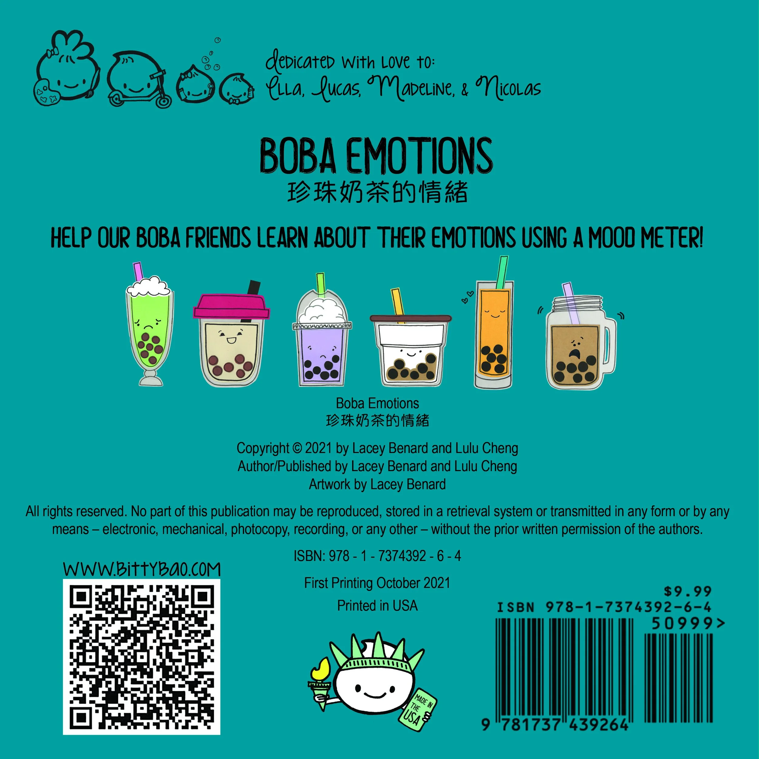 BOBA EMOTIONS — Bitty Bao Bilingual Board Books