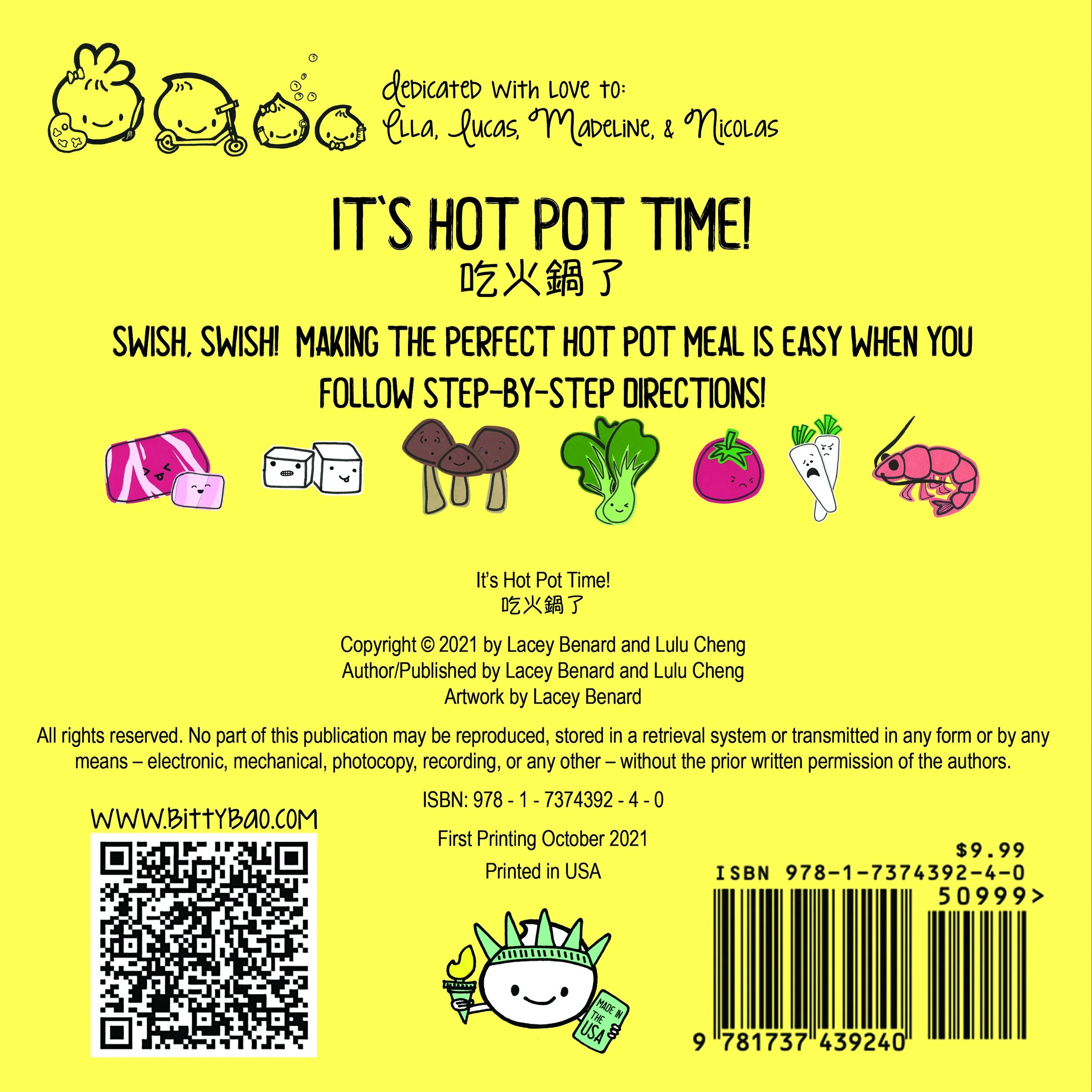 IT'S HOT POT TIME! — Bitty Bao Bilingual Board Books