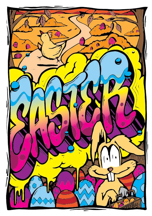 Graffiti Letters Colouring In — Danny Awes