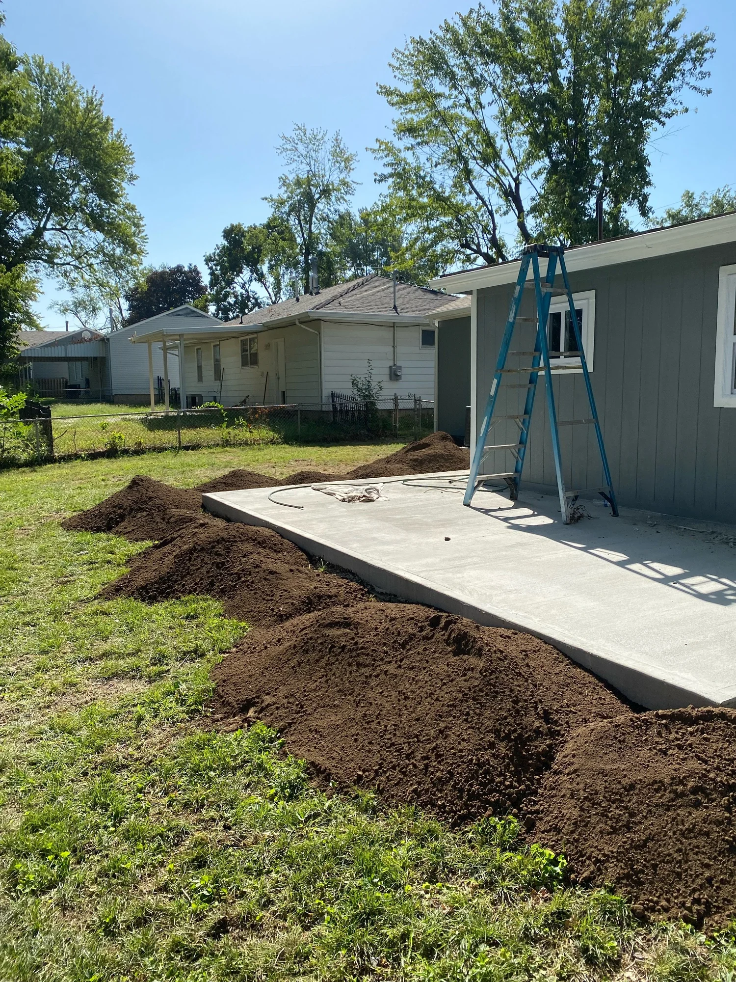 Backfilling Around Concrete With Topsoil — American Topsoil
