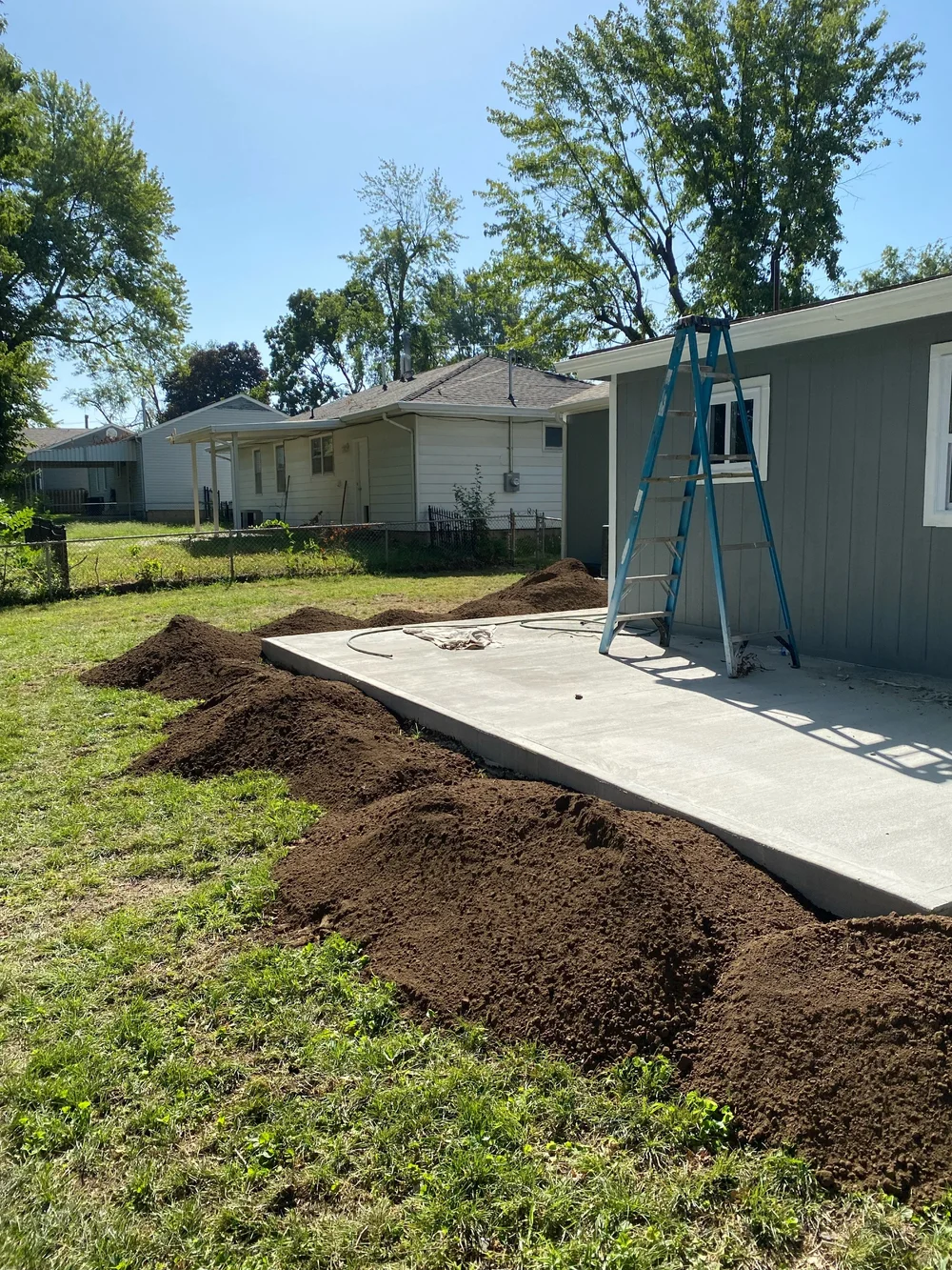 Backfilling Around Concrete With Topsoil — American Topsoil