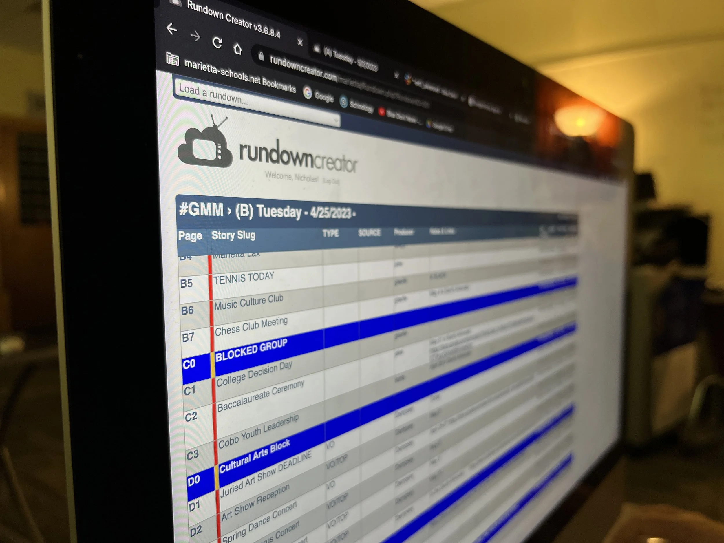 Rundown Creator from a Student Perspective — Stream Semester