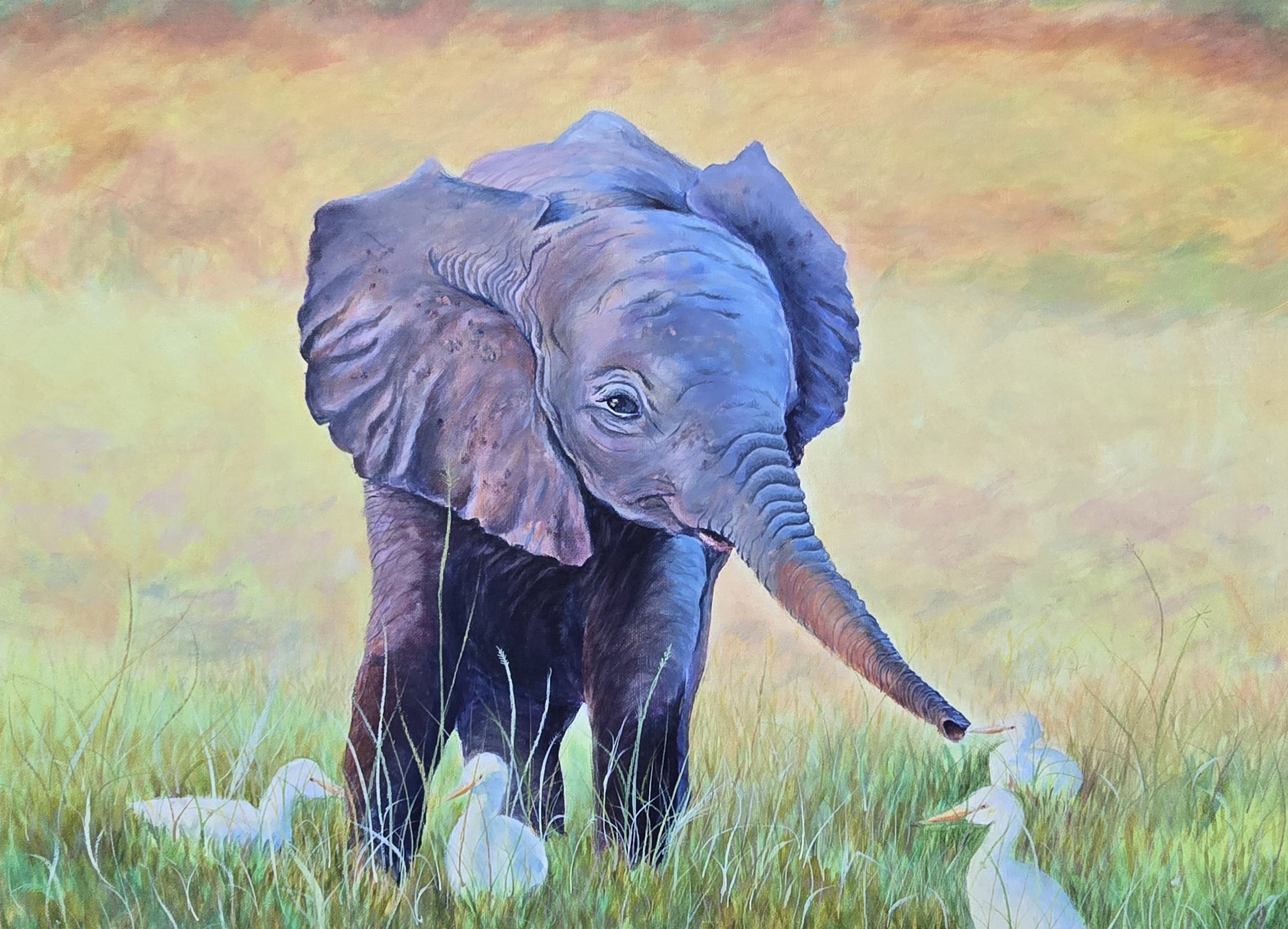 Calf Elephant Search by Daniel Gonzales OID 251962 @Artworksby_DG — ART ...