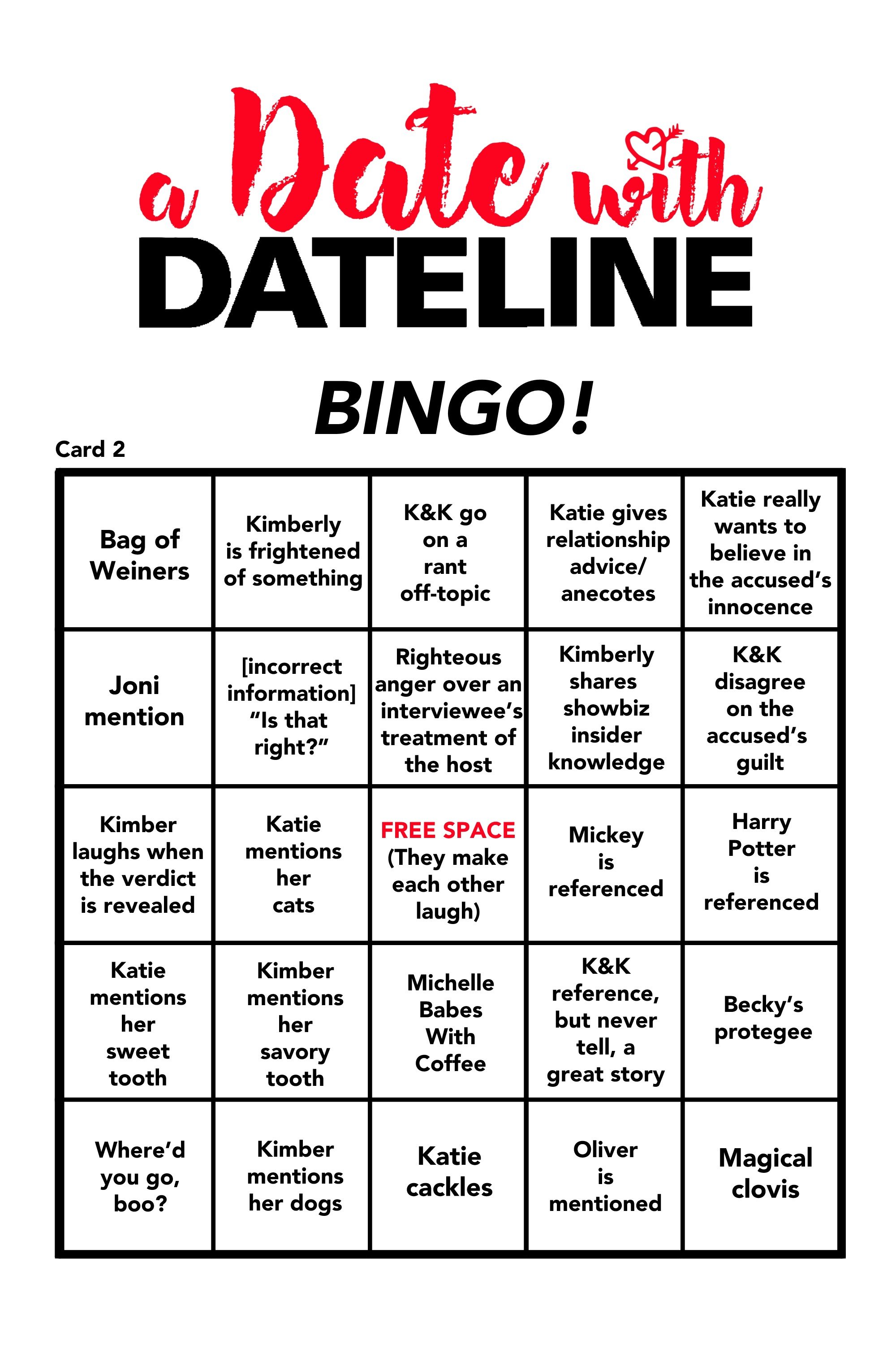 Bingo — A Date With Dateline