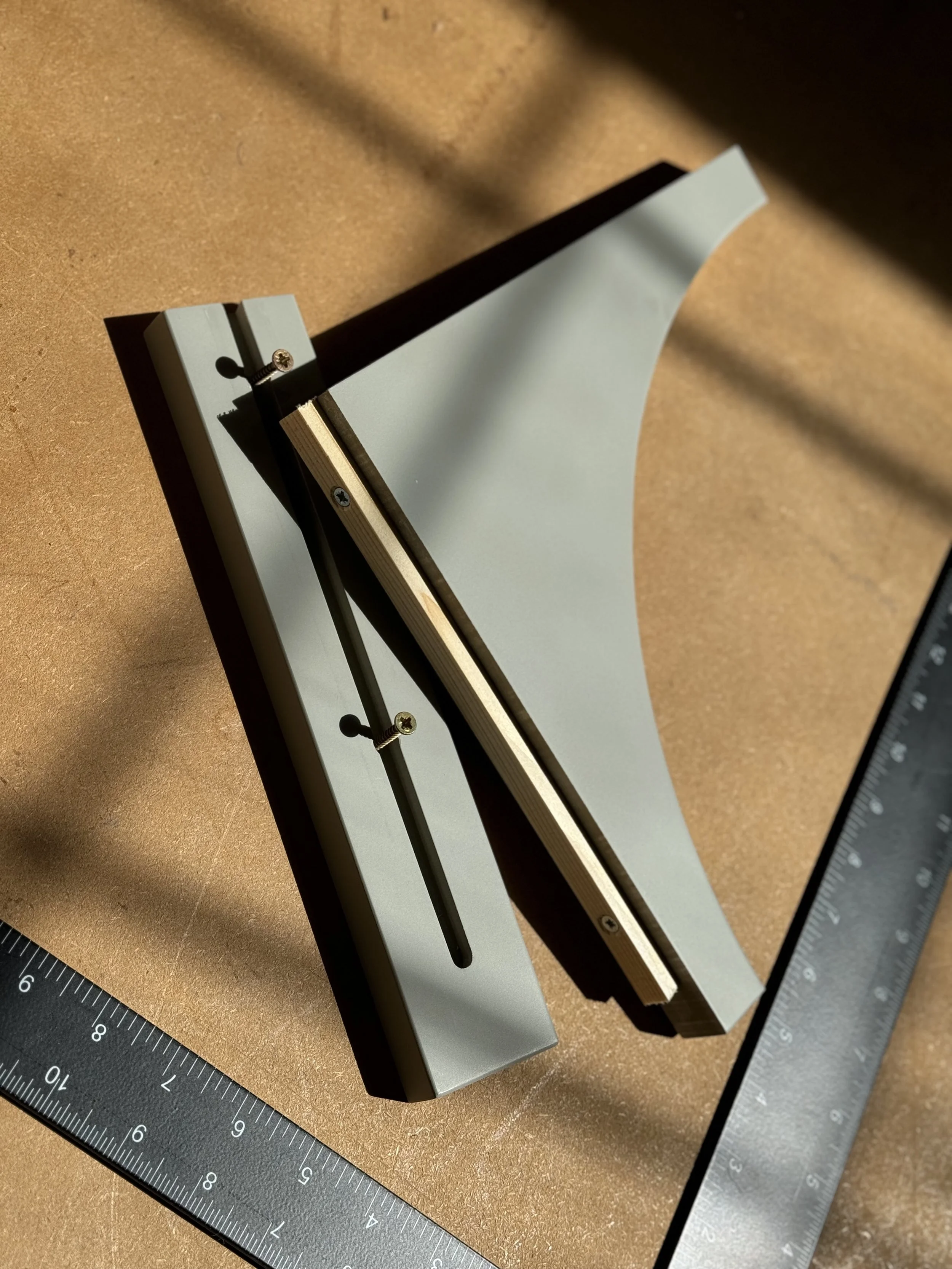 Shelf Brackets - Hidden fixtures - Spray finished or European Oak ...