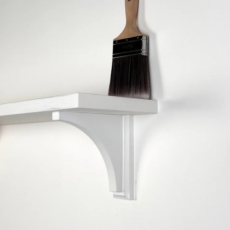 Solid Oak Shelf Brackets - Stylish modern design - Hidden fixings - 3 ...